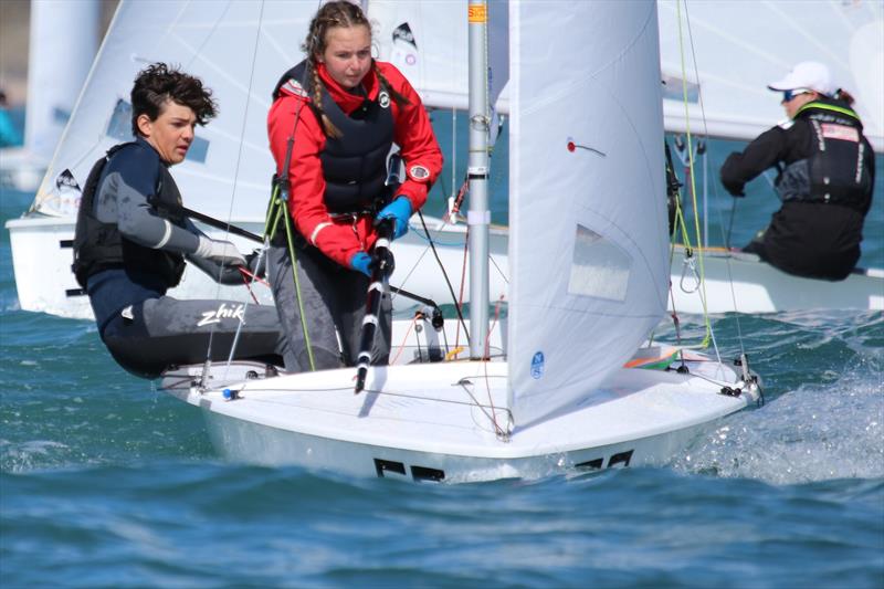 Joe & Hennie during the 2024 RYA Youth National Championships