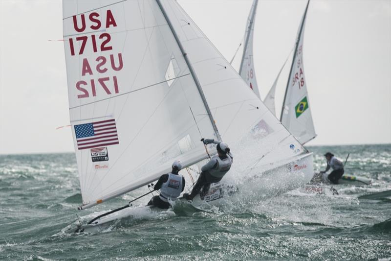 Annie Haeger and Briana Provancha (Women's 470) racing at ISAF Sailing ...