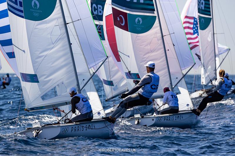 470 fleet - Mixed Dinghy - Paris2024 - Marseille - August 4, 2024