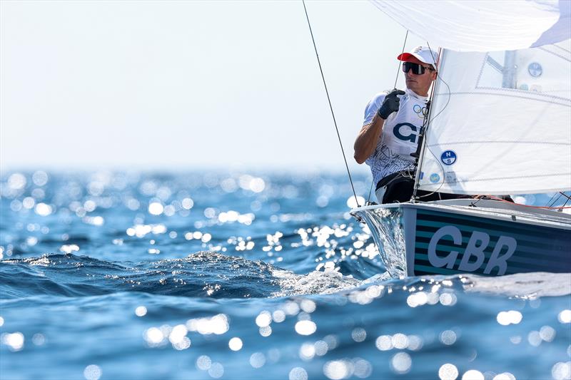 Vita Heathcote and Chris Grube (GBR) in the Mixed Dinghy at Paris2024 ...