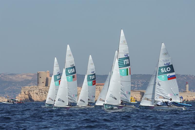 Mixed Dinghy at Paris2024 on August 6, 2024 in Marseille, France