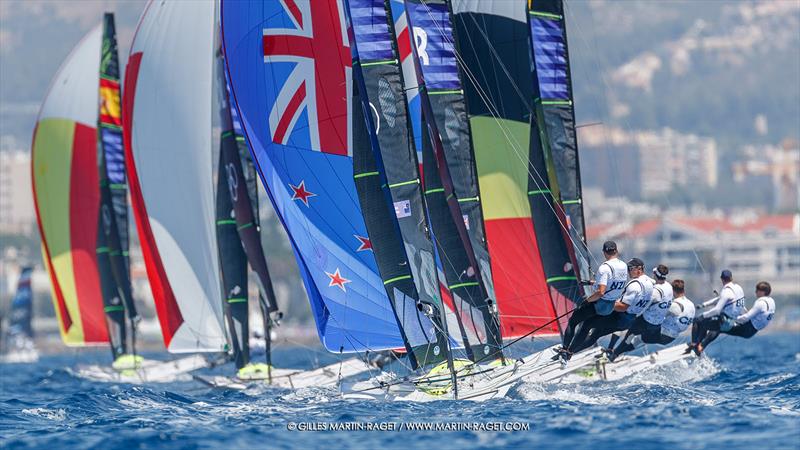 49er (NZL) - Olympic training - Marseille - Paris2024 Olympic Regatta ...