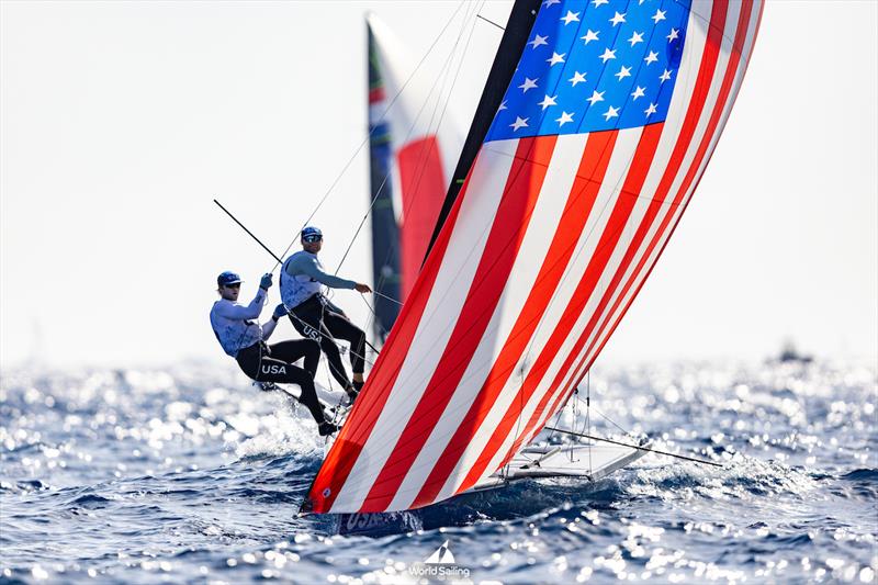 Ian Barrows/Hans Henken (USA) - 49er - Marseille - Paris2024 Olympic ...