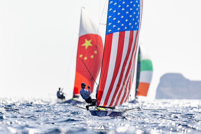 Ian Barrows/Hans Henken (USA) - 49er - Marseille - Paris2024 Olympic ...