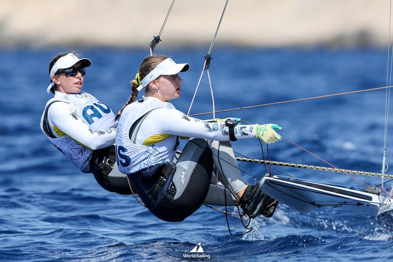 Olivia Price/Evie Haseldine (AUS) - 49er FX - Marseille - Paris2024 ...