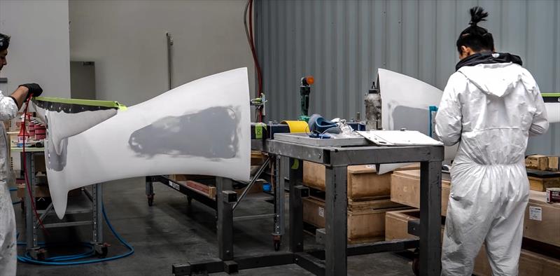 Wing foils - Emirates Team NZ's AC40 - September 2022