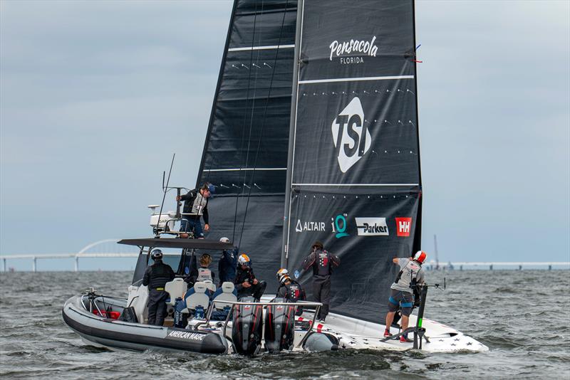 American Magic - AC40 - Day 19 - April 10, 2023 - Pensacola Bay