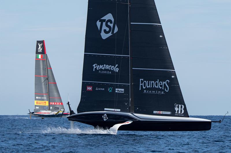 American Magic keep hopes alive with victory in Race 5 of the Louis ...