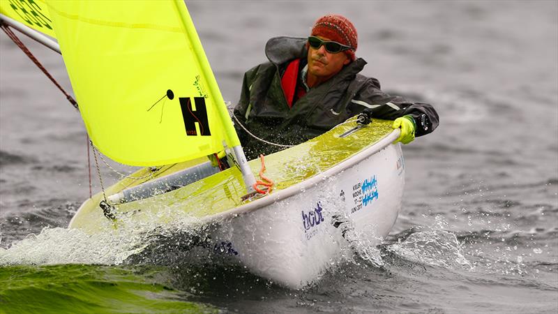 Australian Men's Hansa 303 sailor Christopher Symonds on day 3 of the ...