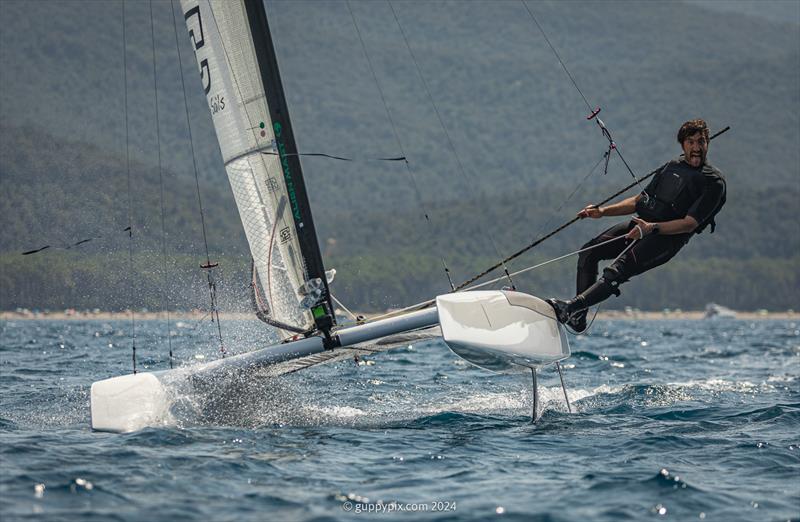 A Class Cat Regata Nazionale - Francisco Mainero having fun in the ...