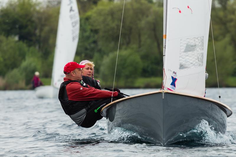 Judy and Paul Armstrong during the Albacore Inlands at South Cerney