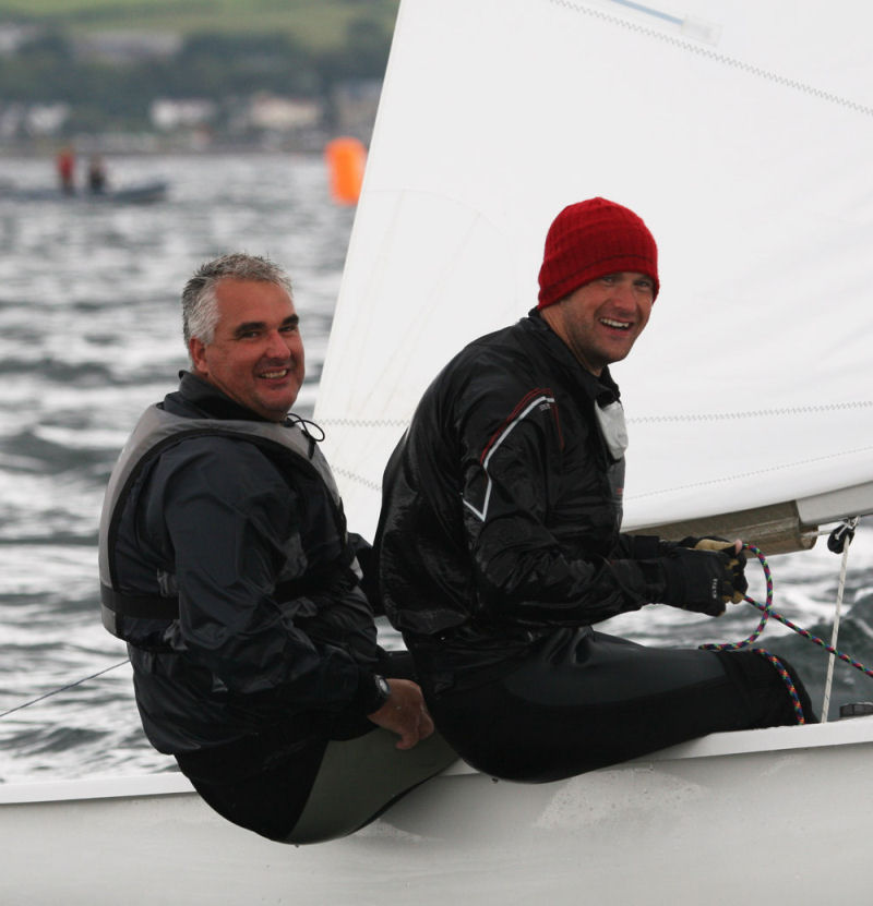 Happy winners Will Gulliver and Steve Graham on day three of the ...