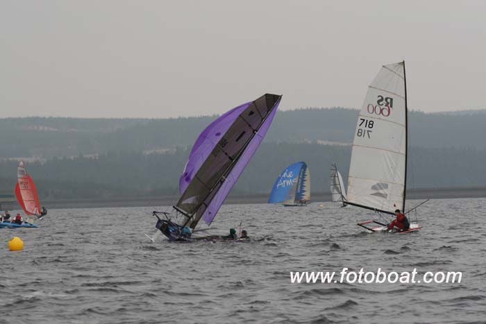 Cherubs at the Kielder Water Sailing Club Scottish Skiff Grand Prix
