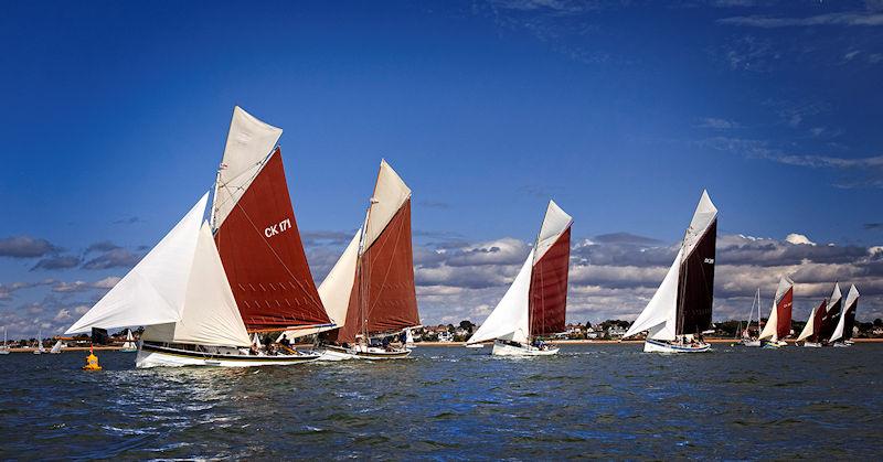The Smack Start with Peace on the mark during Mersea Week 2022