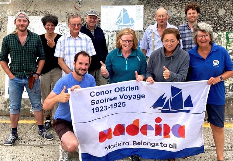 The crew of the Ilen left behind a memento of their arrival in Madeira ...
