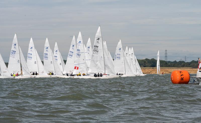 2022 International Etchells Class Pre-Worlds at Cowes day 3