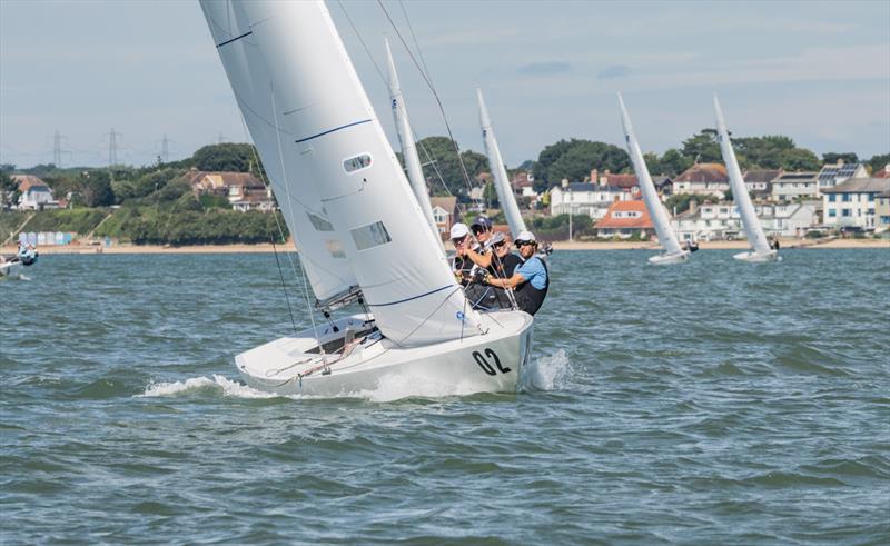 2022 International Etchells Class Pre-Worlds at Cowes day 3