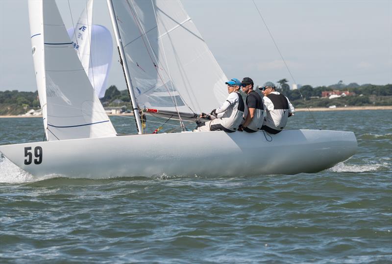 2022 International Etchells Class Pre-Worlds at Cowes day 3
