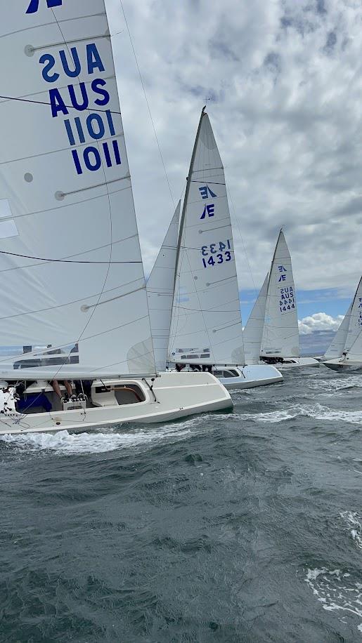 Etchells Elegance on day two of the Etchells Victorian State Championship