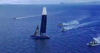 SailGP: First look aboard F50 sailing at speed on Bream Bay