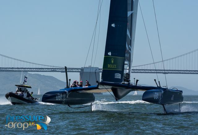 SailGP USA team practice in San Francisco