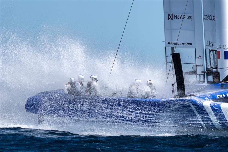 France SailGP Team in action during a practice session ahead of the ...
