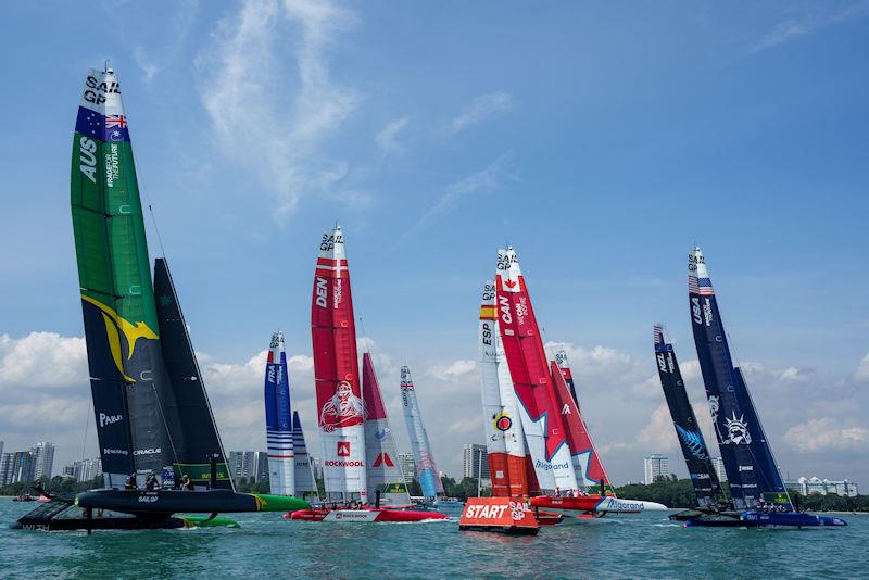 Singapore Sail Grand Prix teams test the water ahead of race weekend