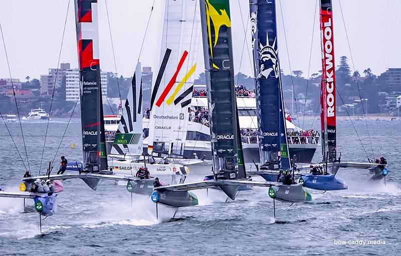 Day 1 action-shots of SailGP Sydney racing by Crosbie Lorimer