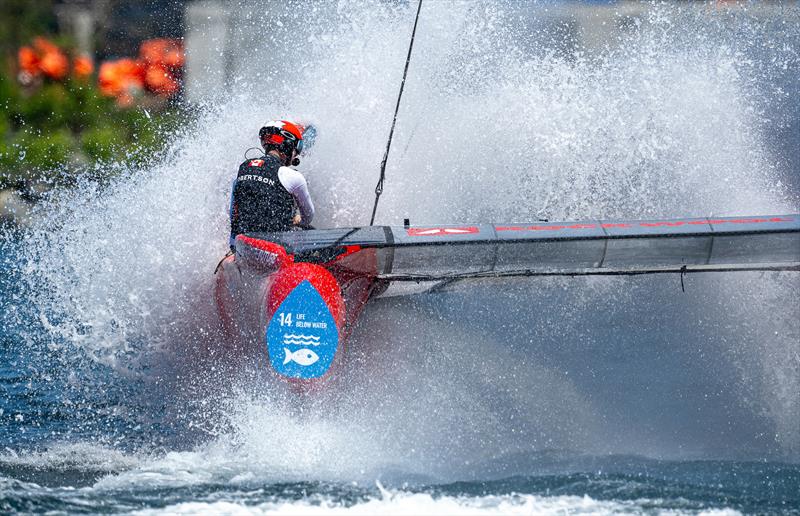 Canada SailGP Team during a practice session ahead of the Rockwool ...