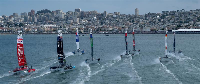 SailGP Fleet - Race Day 1 - SailGP Season 4 Grand Final in San ...