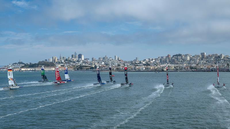 SailGP Fleet - Race Day 1 - SailGP Season 4 Grand Final in San ...