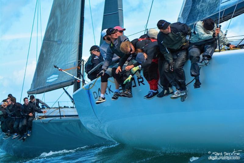 Malibu skipper Jeff Janov and his crew aboard Dark Star on day 3 of the Farr 40 Midwinter ...