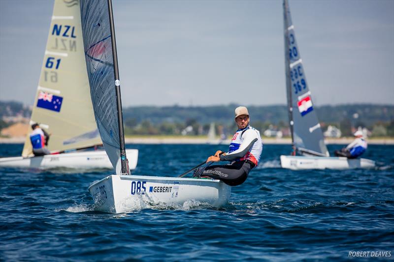 Finn class at the Hempel Sailing World Championships Aarhus - Day 2