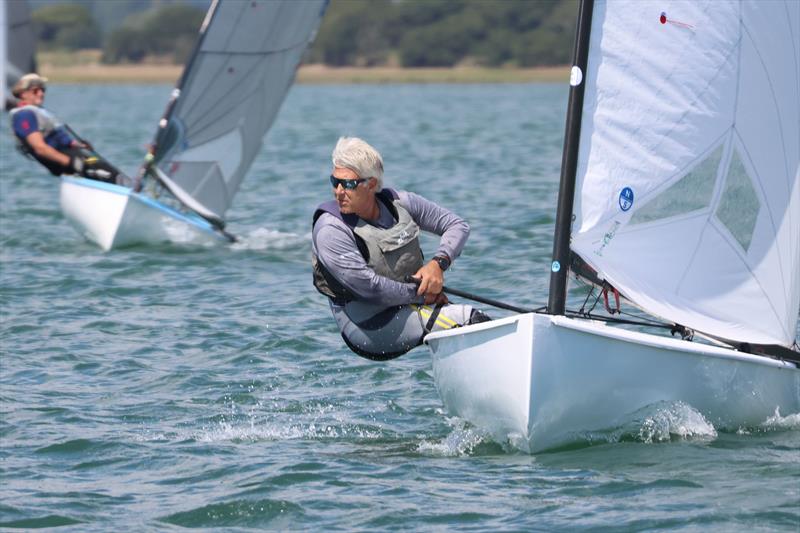 Simon Pettit (HISC), third overall, surveys the course during the ...