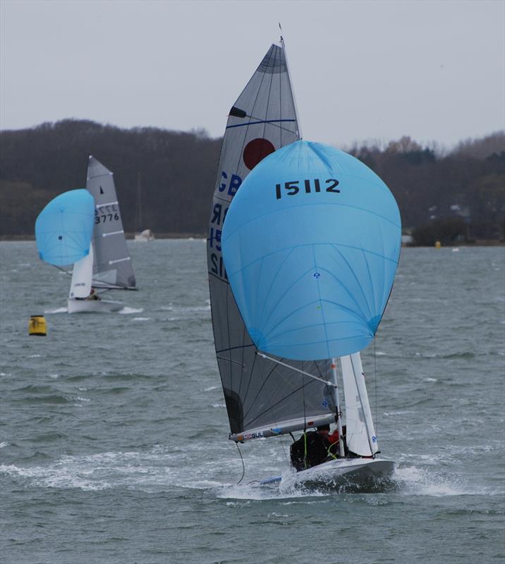 David & Fiona Sayce during the Chichester YC Snowflake Series