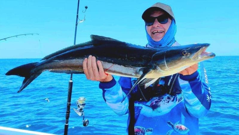 A great eating size cobia caught whilst on charter aboard Hot Reels Pro ...