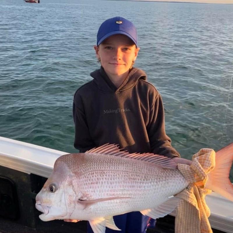 Great Snapper young fella. Expect more knobbies like this one of Will's ...