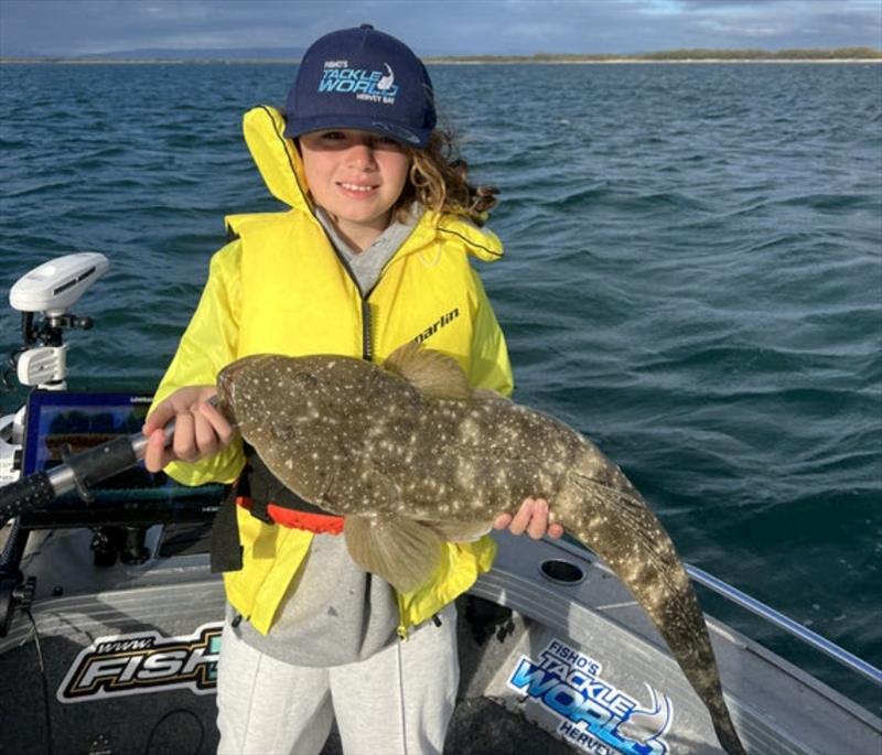Young Georgia did a great job landing this lovely flathead recently ...