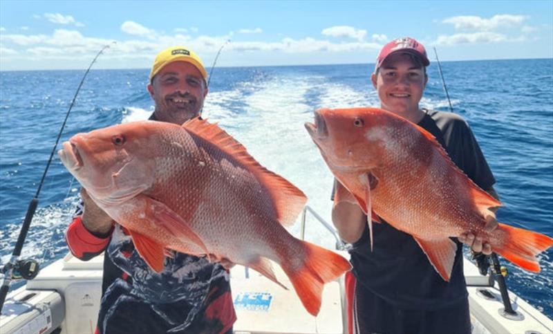 Local lads and father and son team, Luke and Jordan Hislop, with a ...