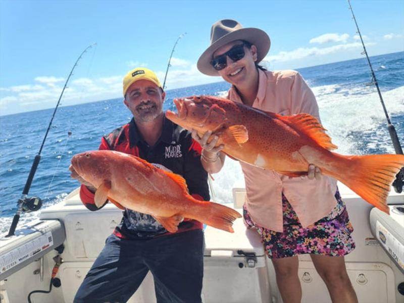 It was a family day out to remember for Luke & Shelley Hislop. Big reds ...