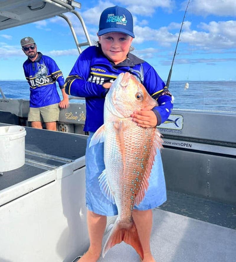 Young Ollie Pearce is the son of skipper, Greg, from Double Island ...