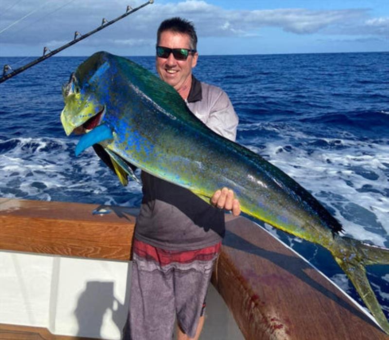 Rapala's Qld rep, Otto Volz, with an absolute horse of a bull mahi mahi ...