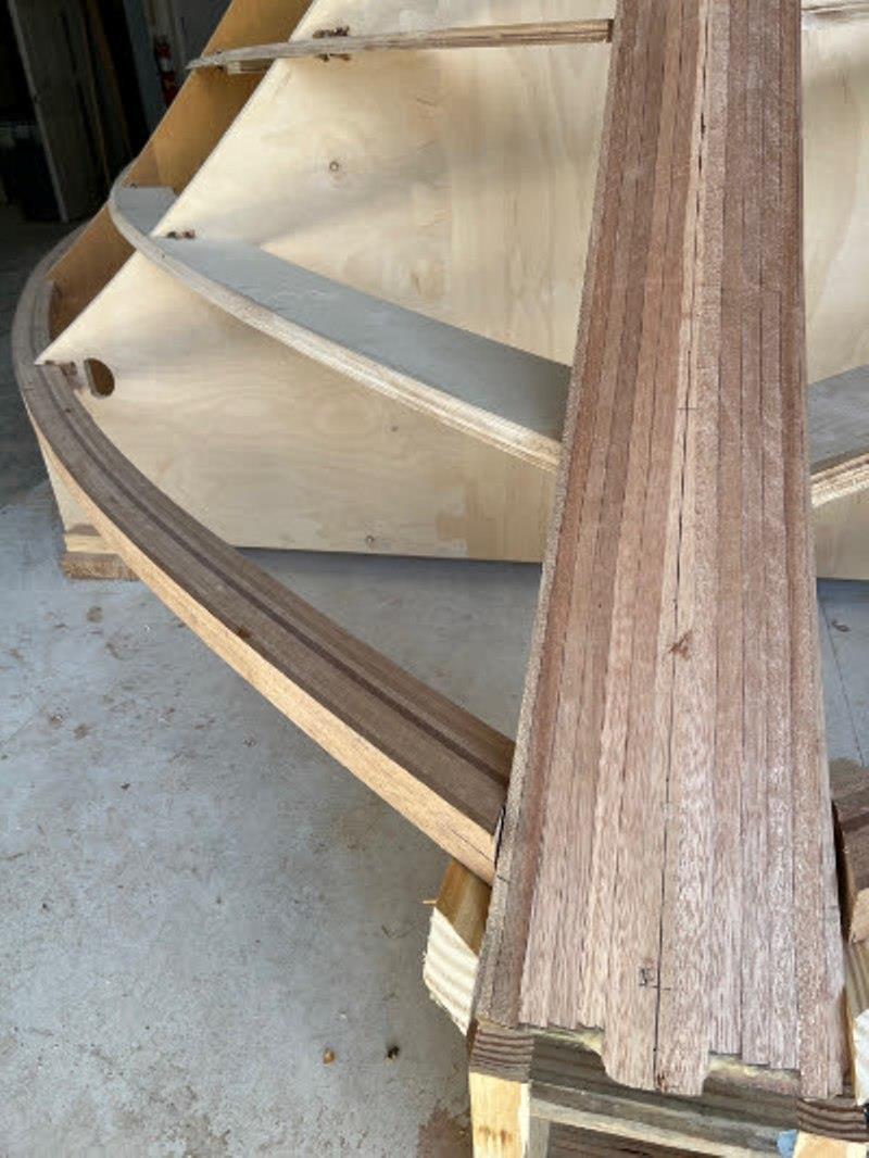 Hull #11 - Stem and sheer clamp