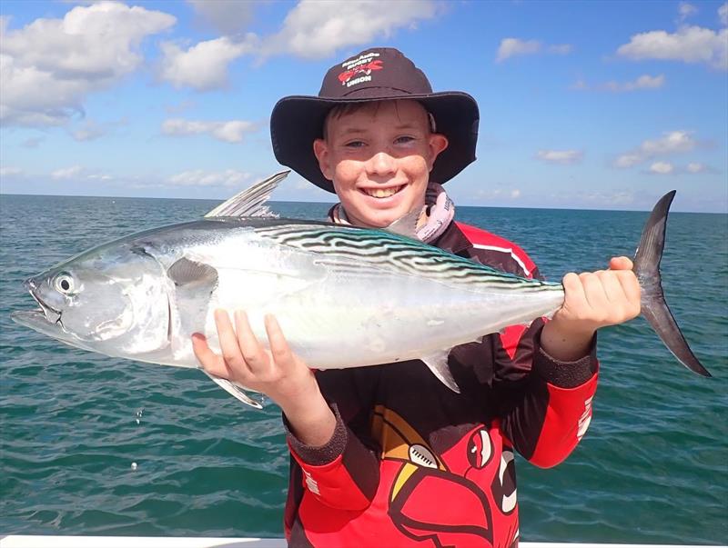 There is mack tuna out there in abundance and Tri from Fraser Guided ...