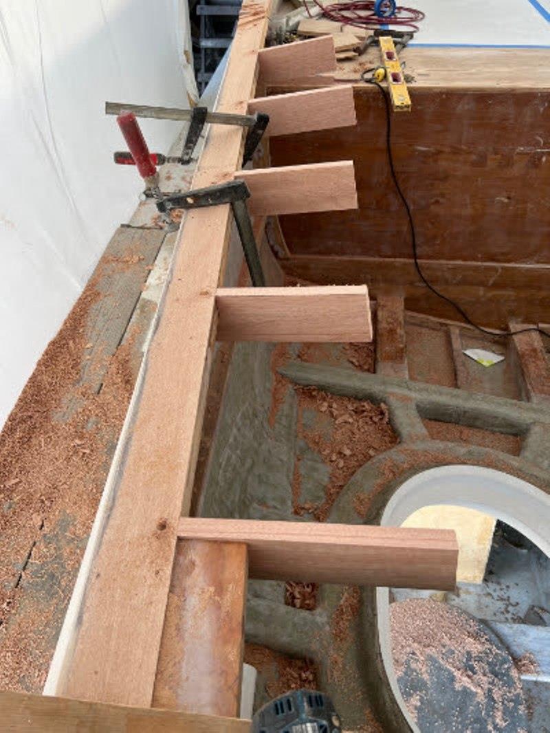 Hull #10 - Cockpit combing framing