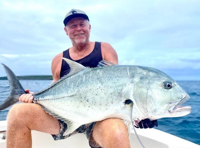 Dave Howe caught this ripper GT on the Kgari. It is a shipwreck located ...