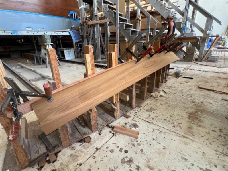 Hull #10 - Deckhouse eyebrow on the jig