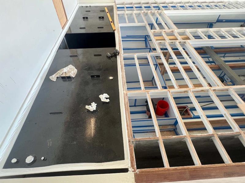 Hull #11 - Forward fuel tank installed