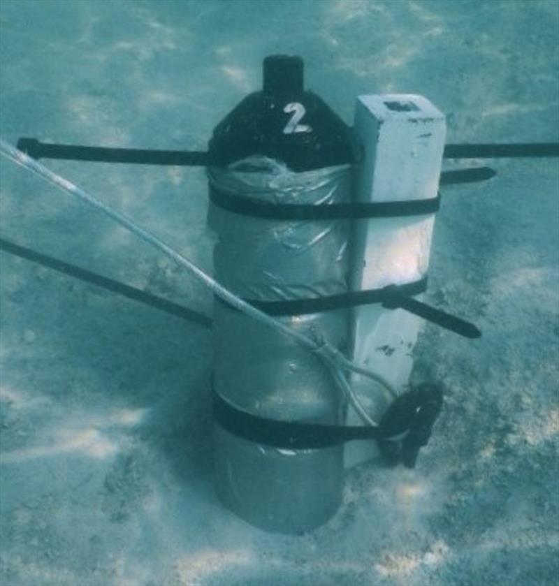 An underwater acoustic receiver that records pings from nearby tags ...