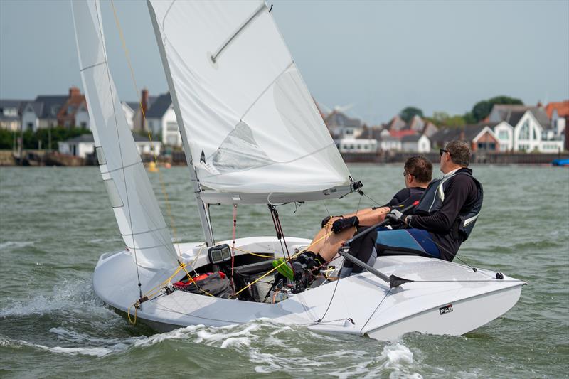 Flying Fifteen sailing on the river Crouch during 2023 Open Meeting at ...